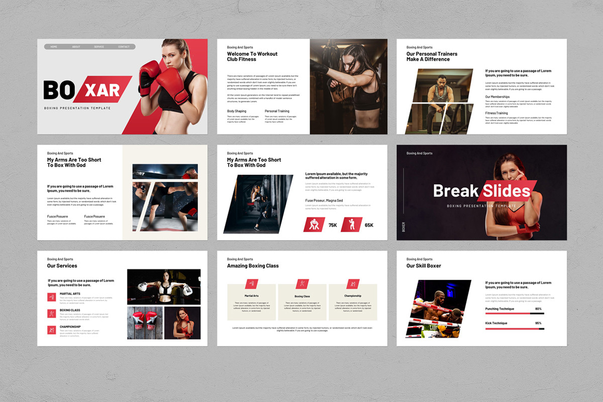 Boxer Boxing PowerPoint Presentation Template | Nulivo Market