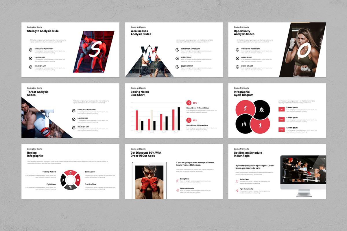 Boxer Boxing PowerPoint Presentation Template | Nulivo Market
