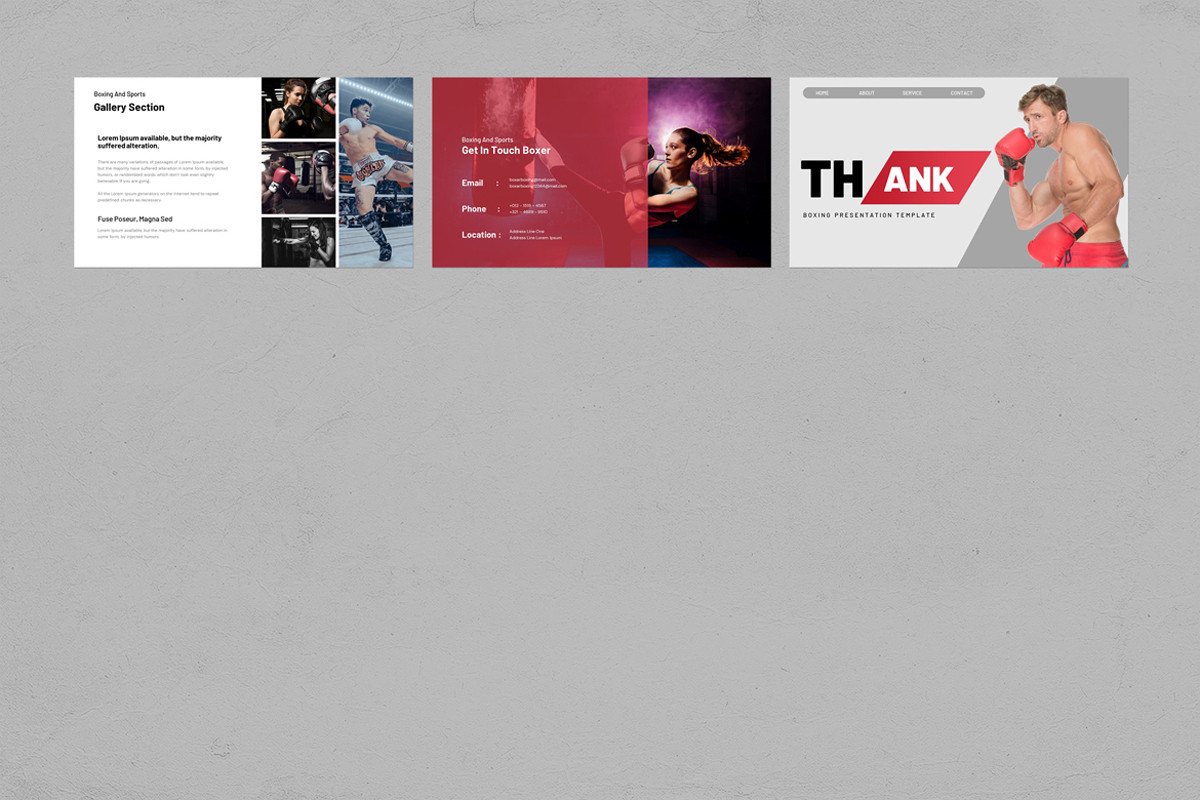 Boxer Boxing Google Slides Presentation Template | Nulivo Market