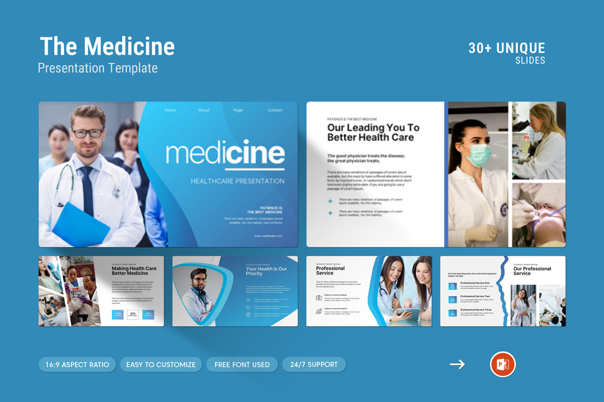 Medicine PowerPoint Presentation Template | Nulivo Market