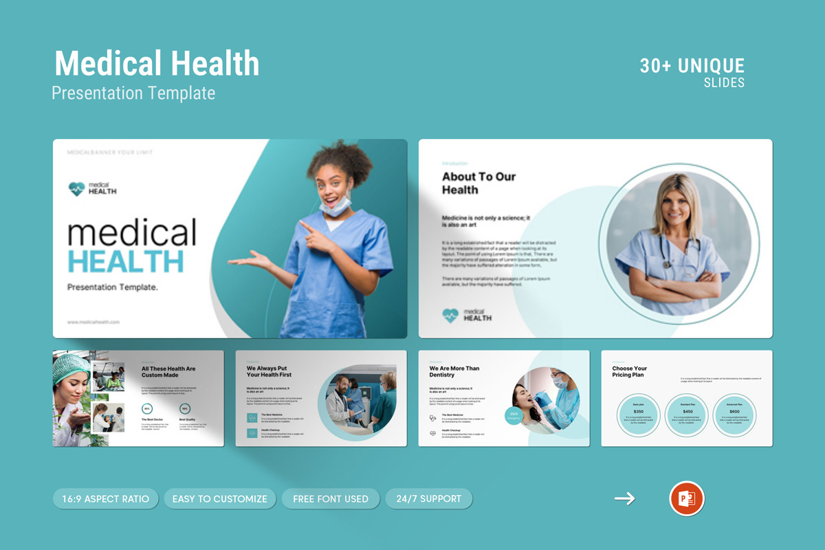 Madical Health PowerPoint Presentation Template | Nulivo Market