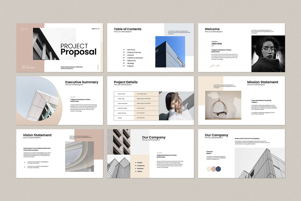 Project Proposal PowerPoint Presentation Template | Nulivo Market