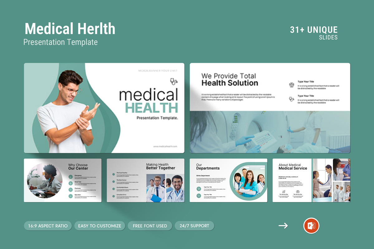 Medical Health PowerPoint Presentation Template | Nulivo Market