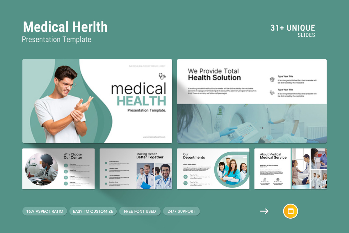 Medical Health Google Slides Presentation Template | Nulivo Market