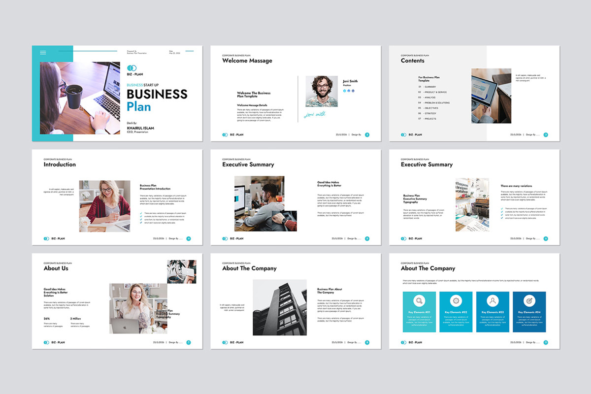 Business Plan PowerPoint Presentation Template | Nulivo Market
