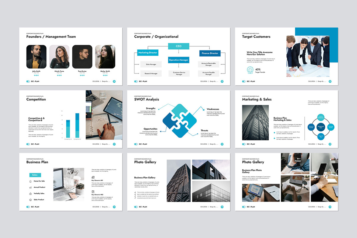 Business Plan PowerPoint Presentation Template | Nulivo Market