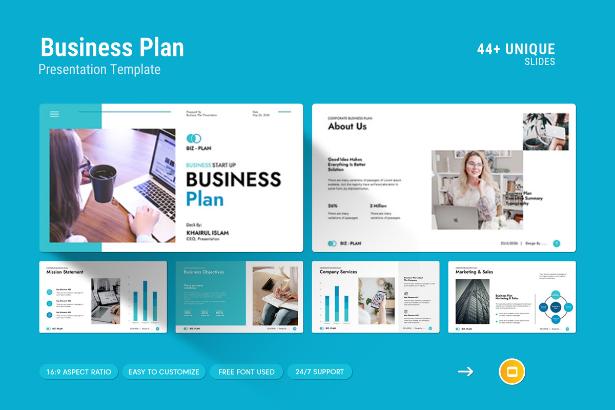 Business Plan Google Slides Presentation Template | Nulivo Market