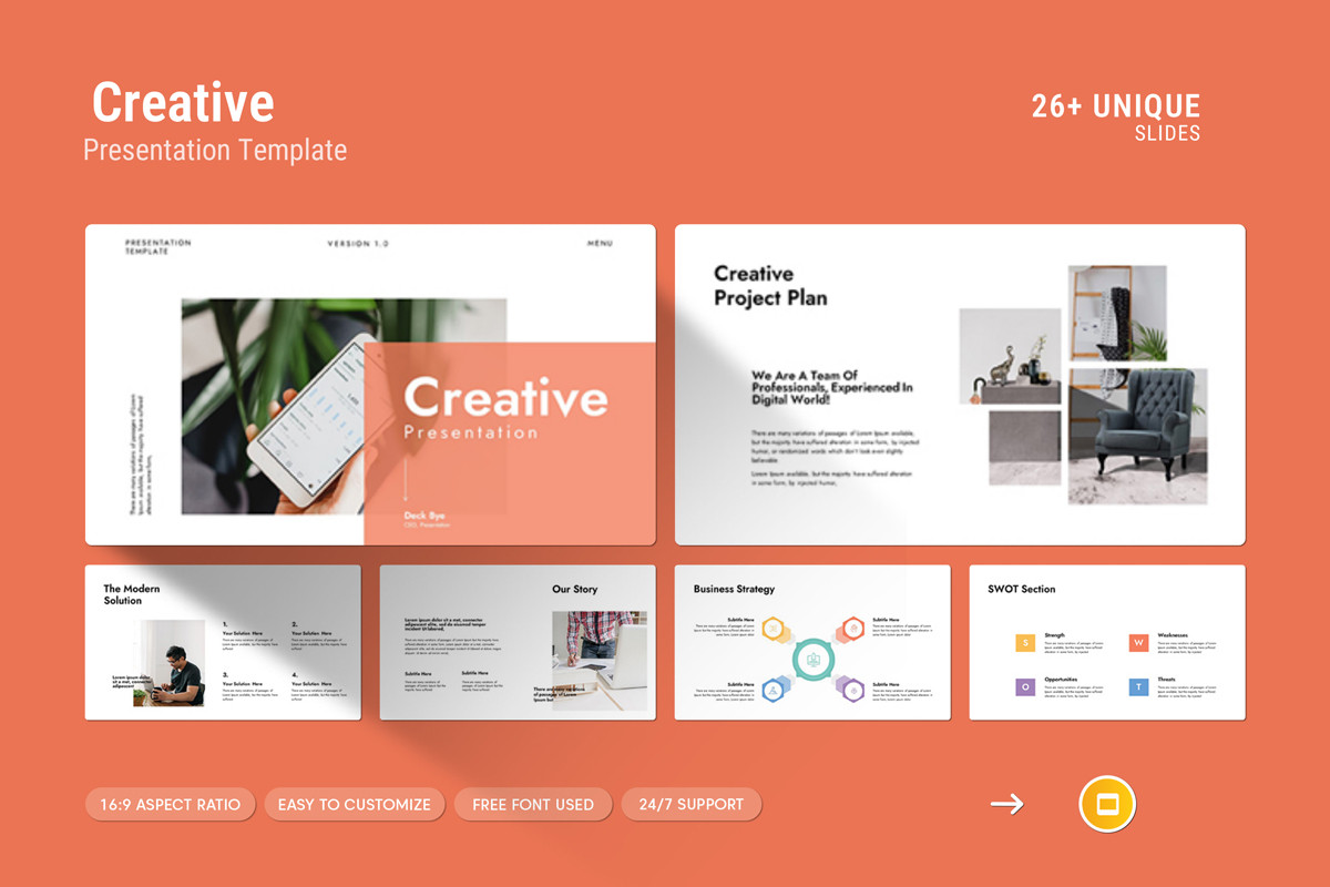 Creative Google Slides Presentation Template | Nulivo Market