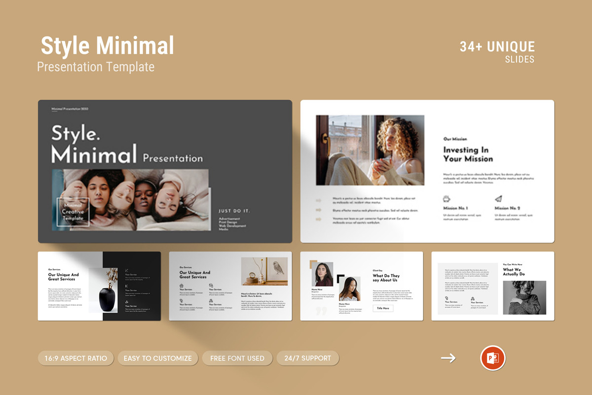 Minimal PowerPoint Presentation Template | Nulivo Market