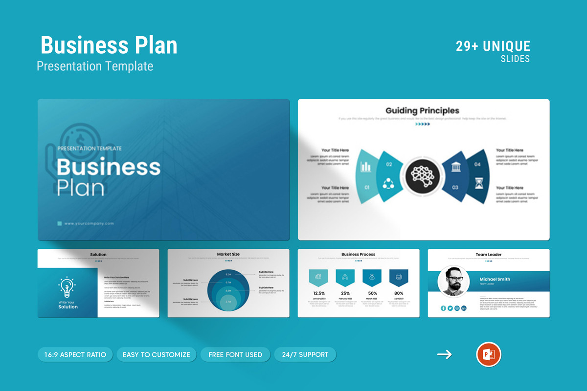 Business Plan Powerpoint Presentation Template | Nulivo Market