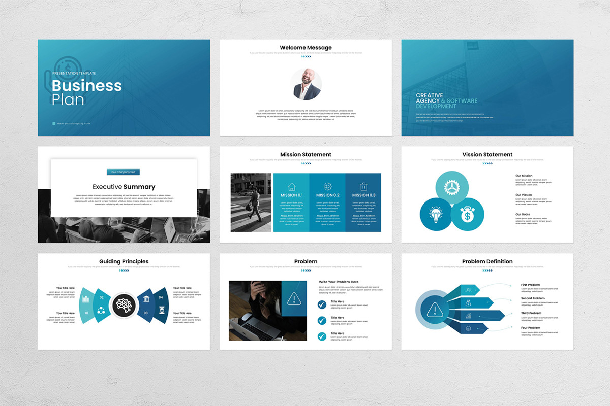 Business Plan Powerpoint Presentation Template | Nulivo Market