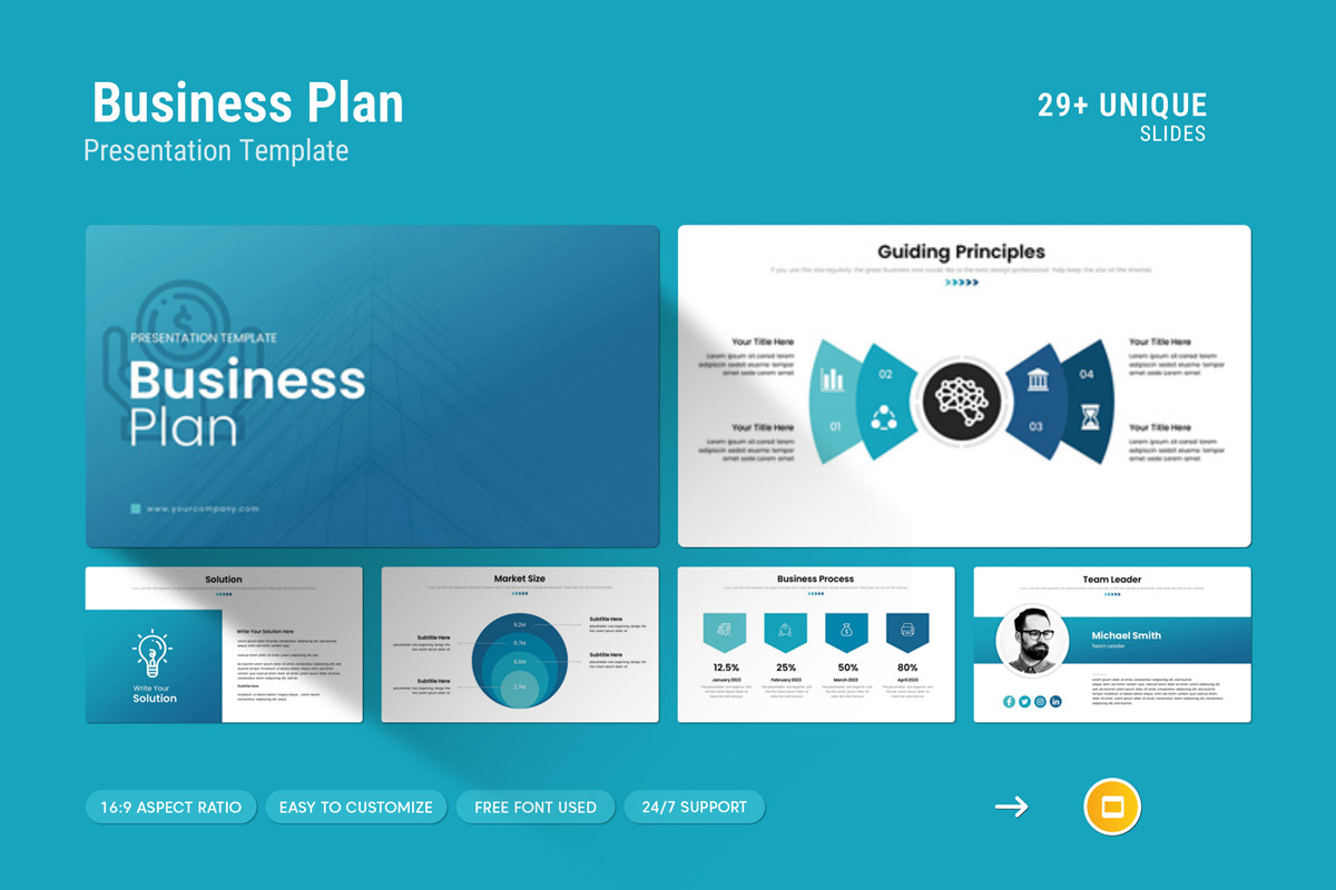 Business Plan Google Slides Presentation Template | Nulivo Market