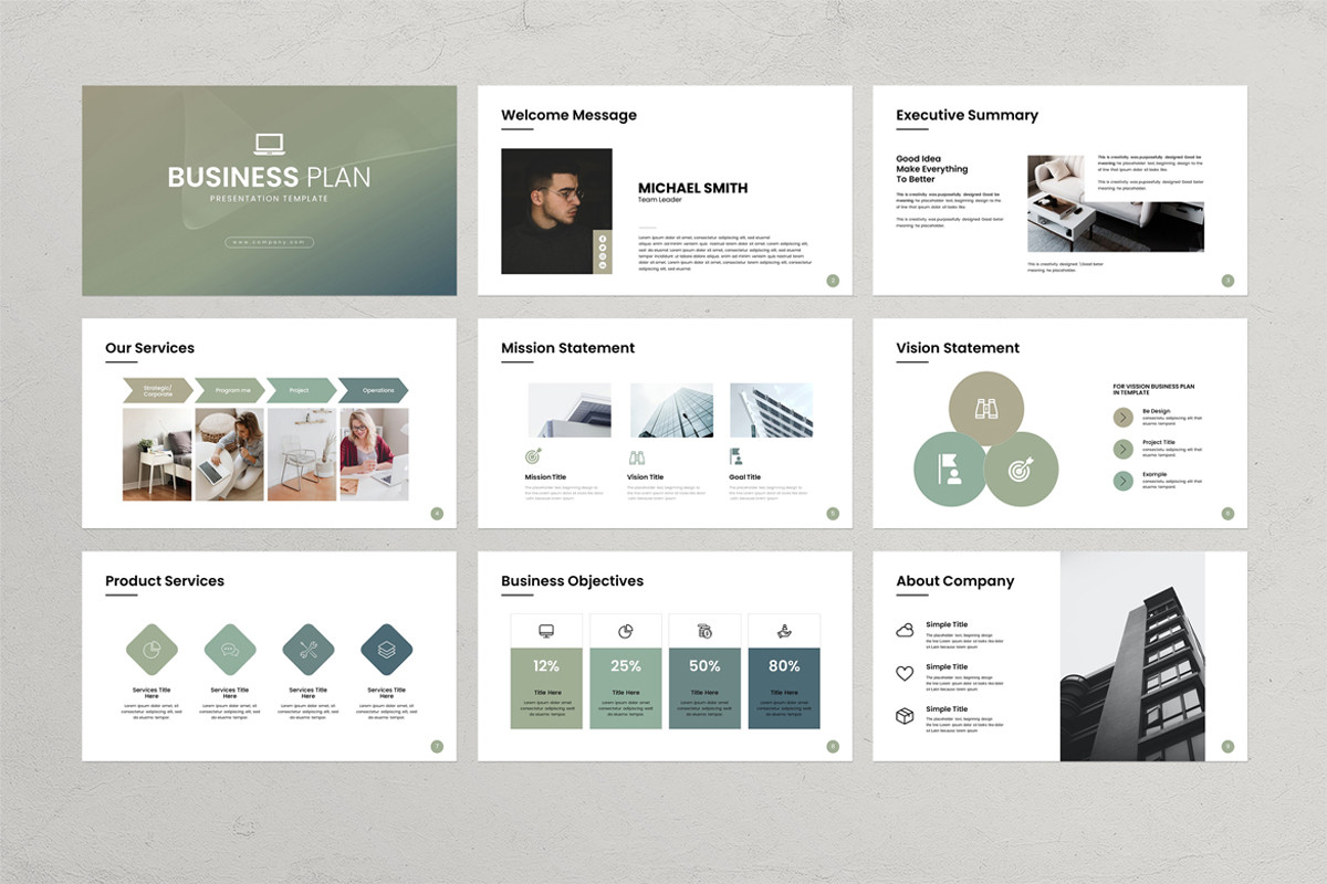 Business Plan Keynote Presentation Template | Nulivo Market