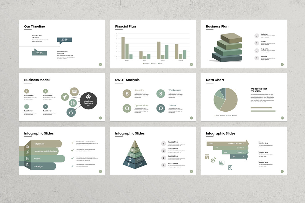 Business Plan Keynote Presentation Template | Nulivo Market