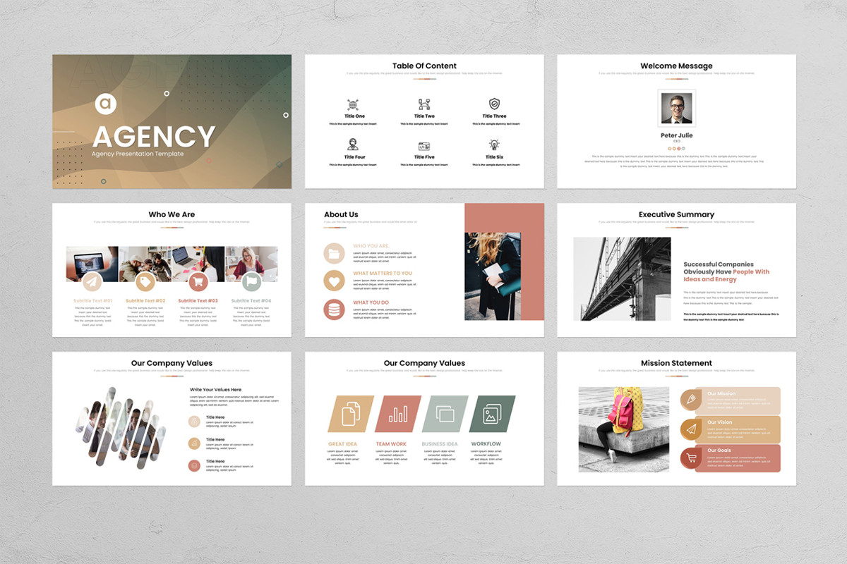 Agency PowerPoint Presentation Template | Nulivo Market
