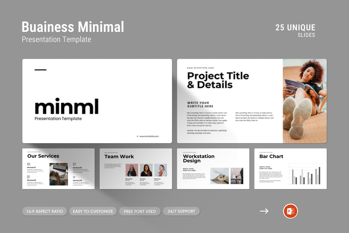 Minml PowerPoint Presentation Template | Nulivo Market