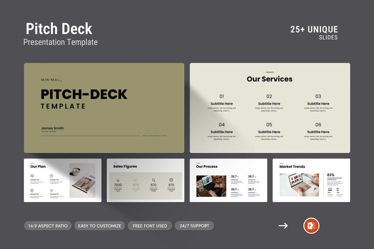 Pitch Deck PowerPoint Presentation Template | Nulivo Market