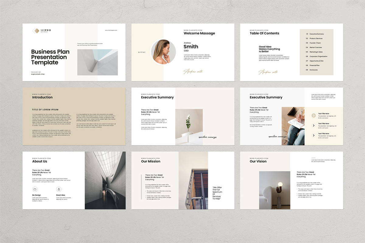Business Plan Google Slides Presentation Template | Nulivo Market