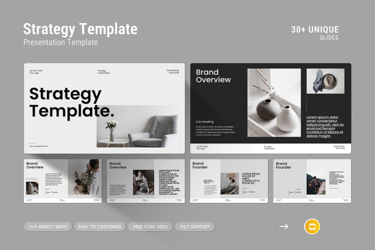 Business Strategy Google Slides Presentation Template | Nulivo Market