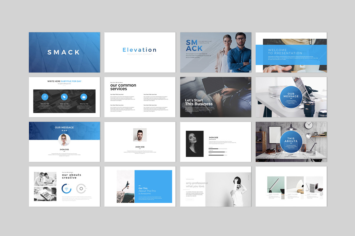Elevation PowerPoint Presentation Template | Nulivo Market