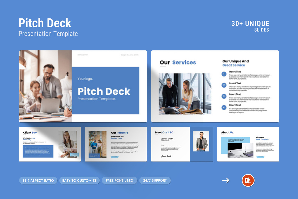 Pitch Deck PowerPoint Presentation Template | Nulivo Market