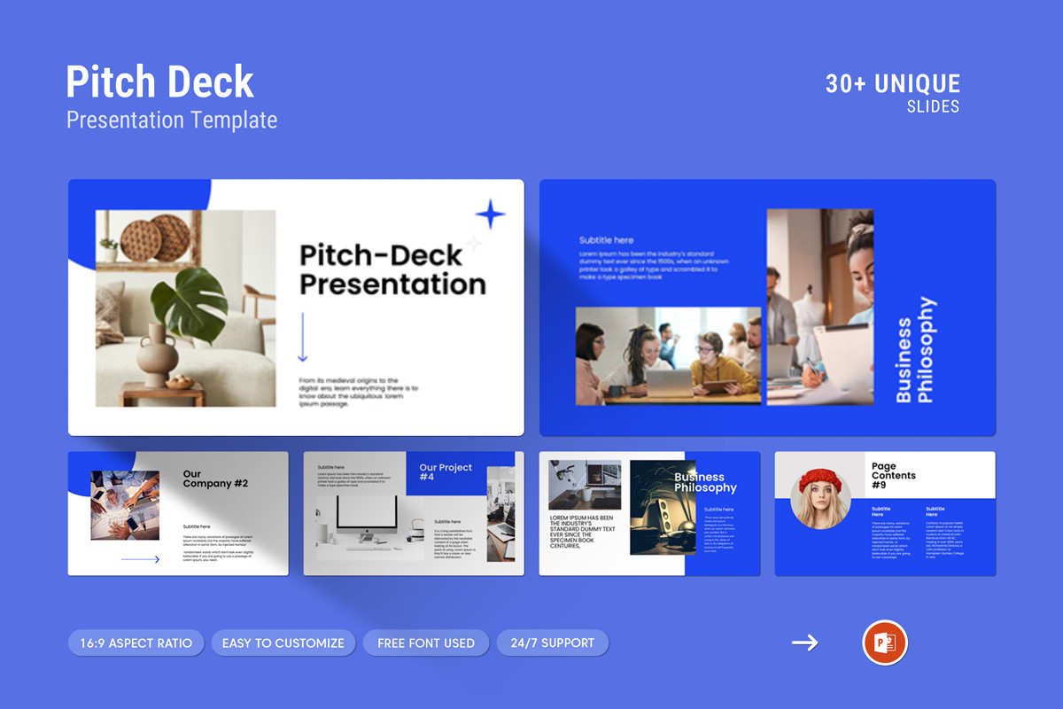 Pitch Deck PowerPoint Presentation Template | Nulivo Market