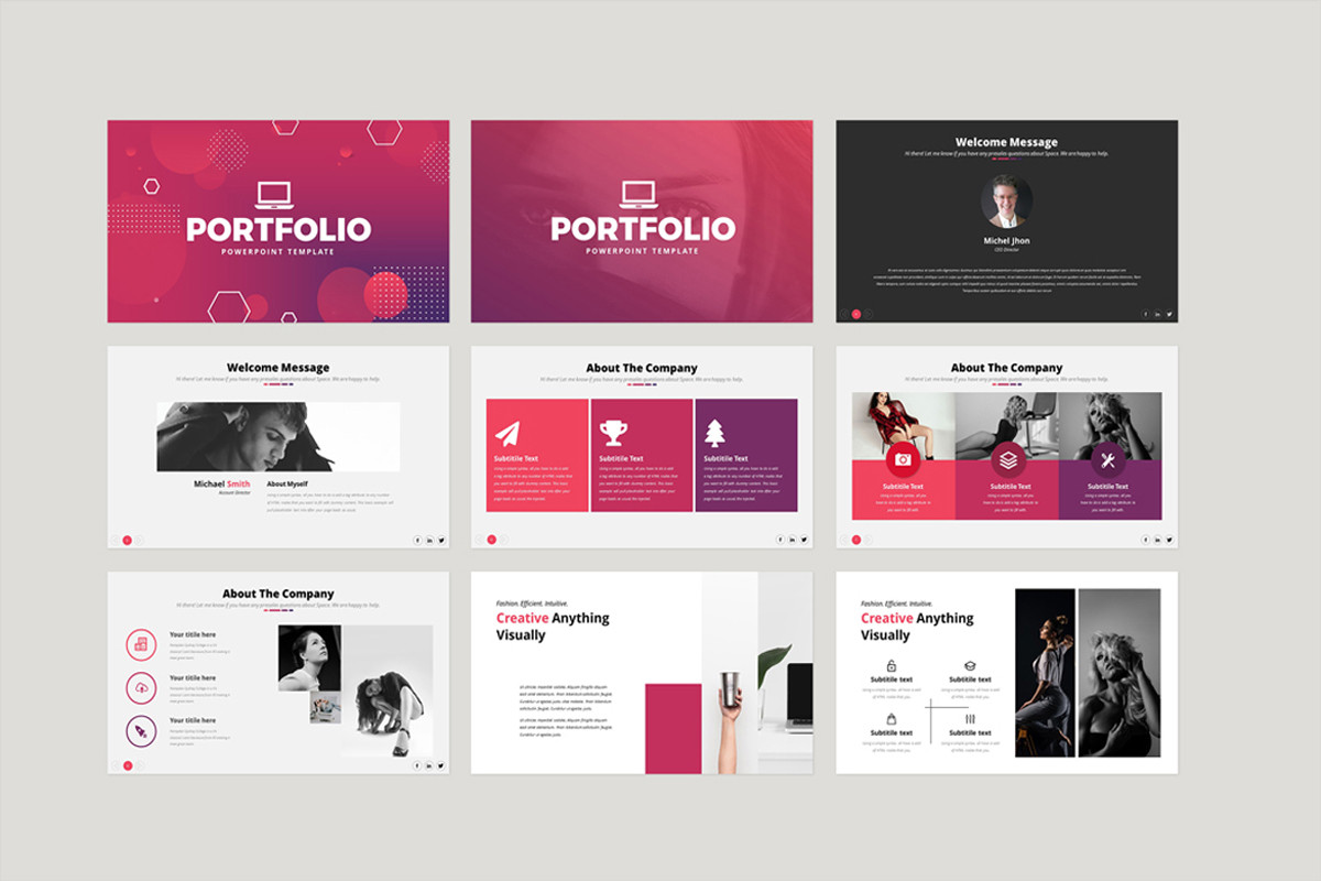 Portfolio Keynote Presentation Template | Nulivo Market
