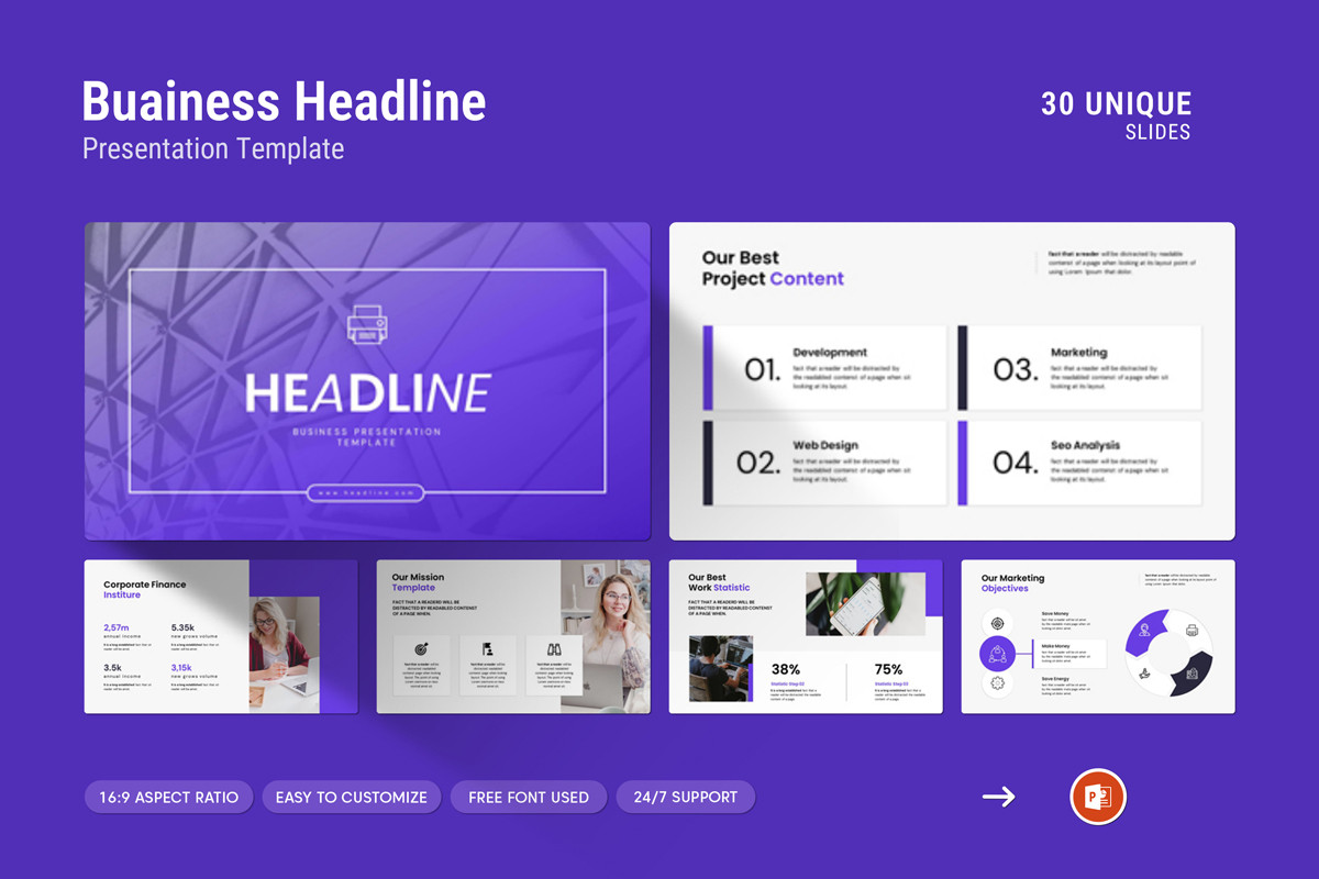 Business PowerPoint Presentation Template | Nulivo Market