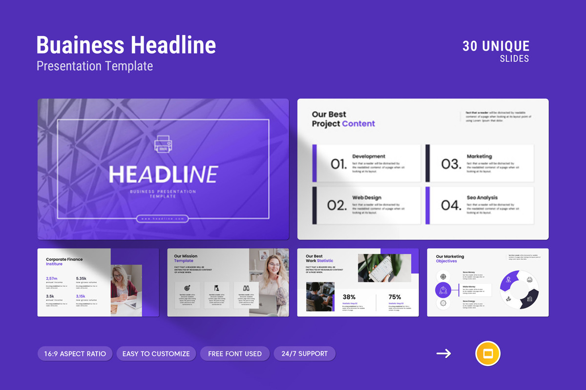 Business Google Slides Presentation Template | Nulivo Market