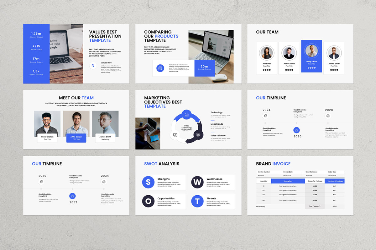 Business PowerPoint Presentation Template | Nulivo Market