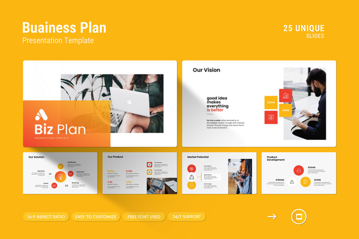 Business Plan Google Slides Presentation Template | Nulivo Market