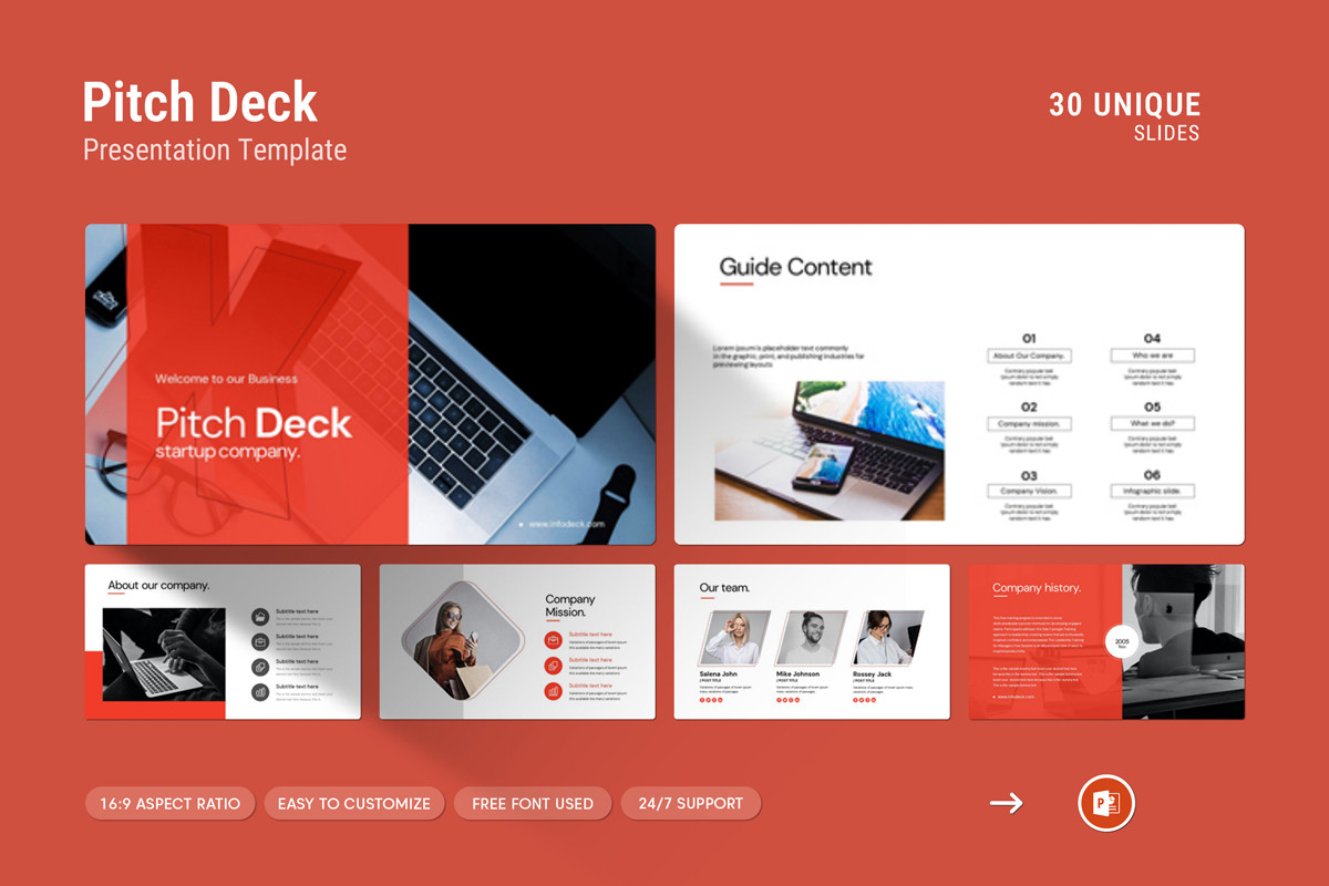 Pitch Deck PowerPoint Presentation Template | Nulivo Market