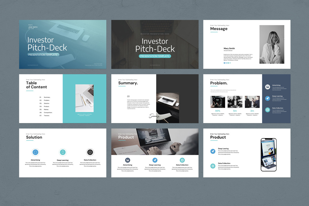 Pitch Deck PowerPoint Presentation Template | Nulivo Market