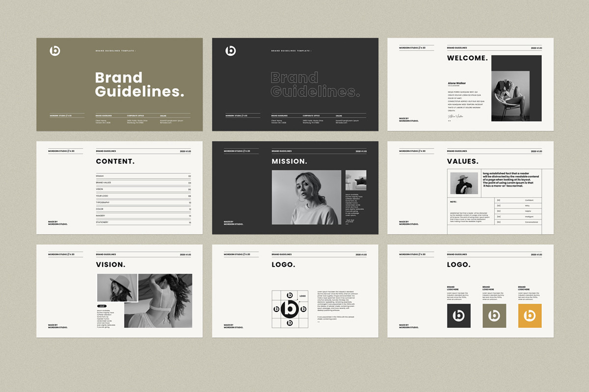 Brand Guideline PowerPoint Presentation Template | Nulivo Market