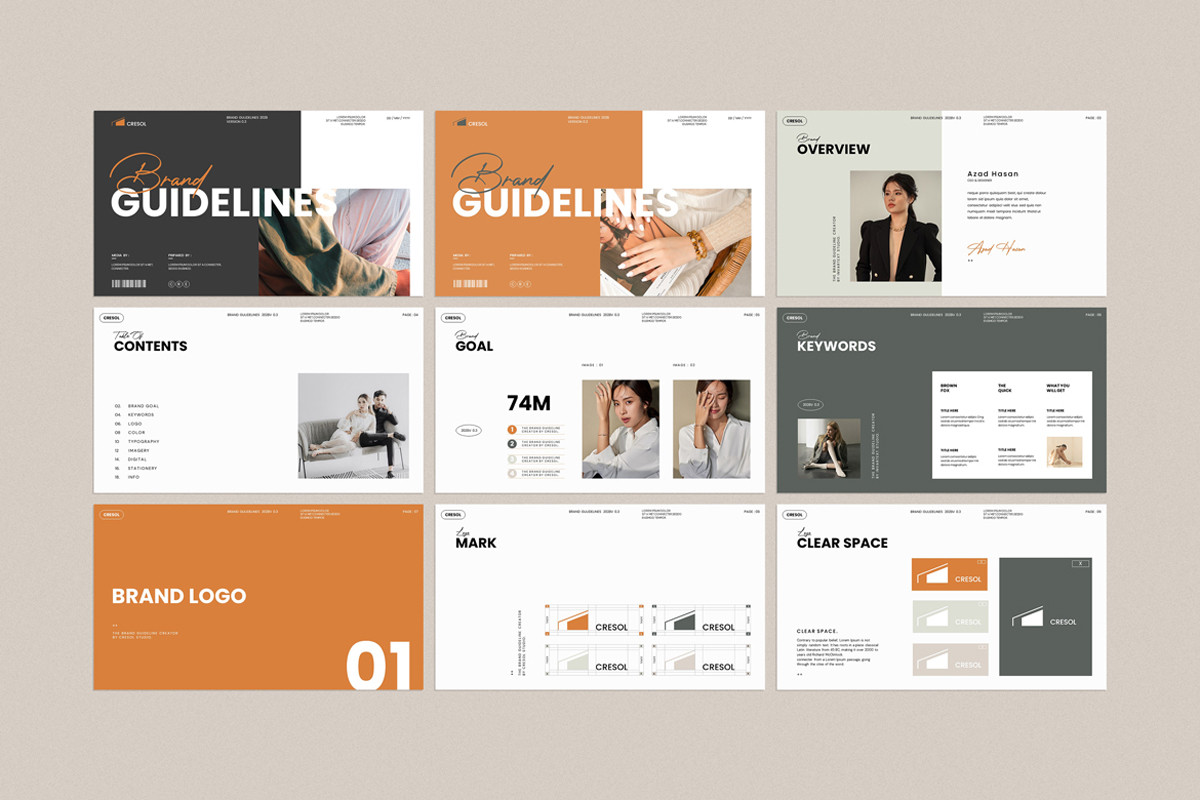 Brand Guideline PowerPoint Presentation Template | Nulivo Market