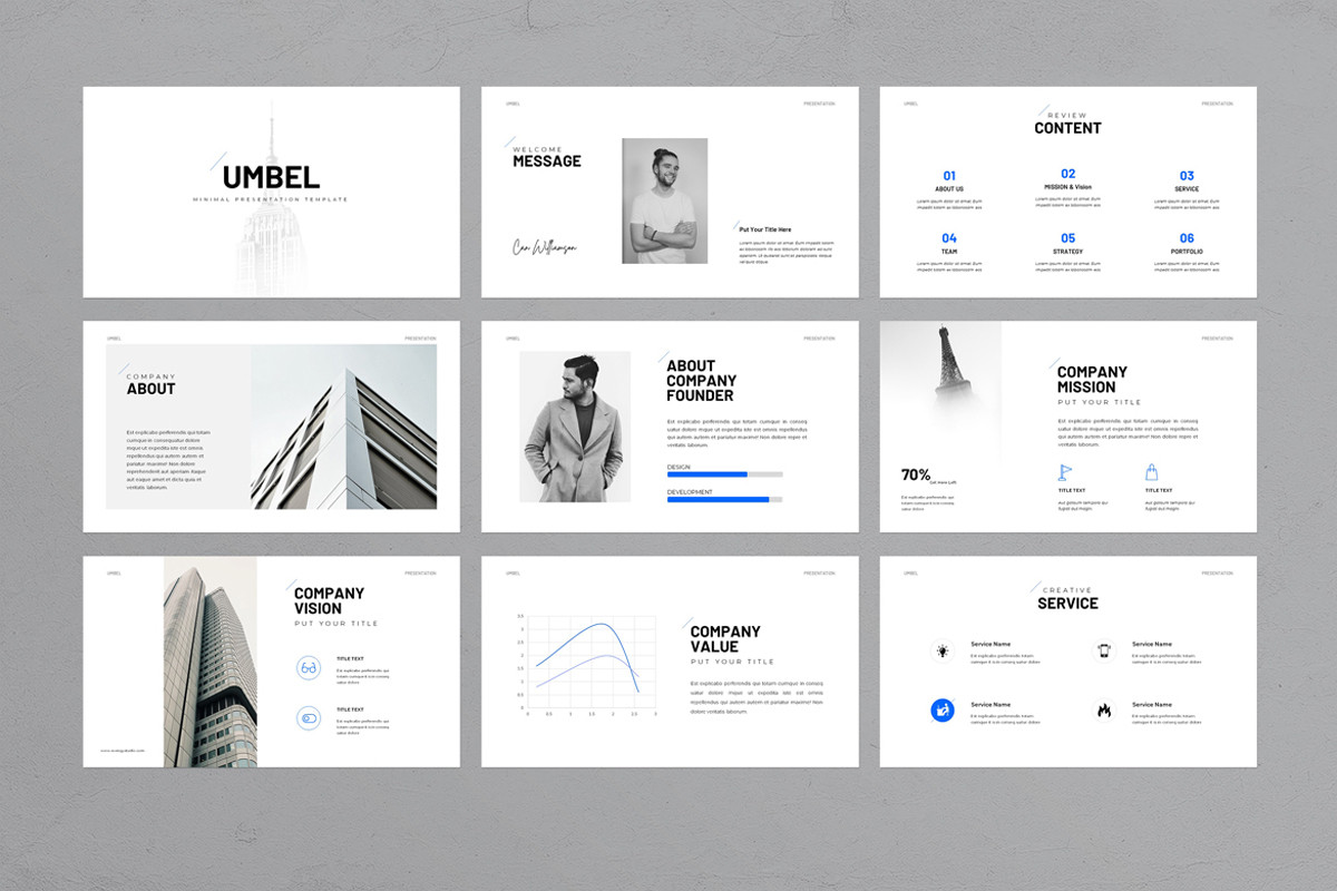 Minimal Google Slides Presentation Template | Nulivo Market