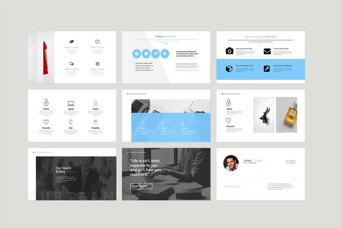 Minimal Google Slides Presentation Template | Nulivo Market