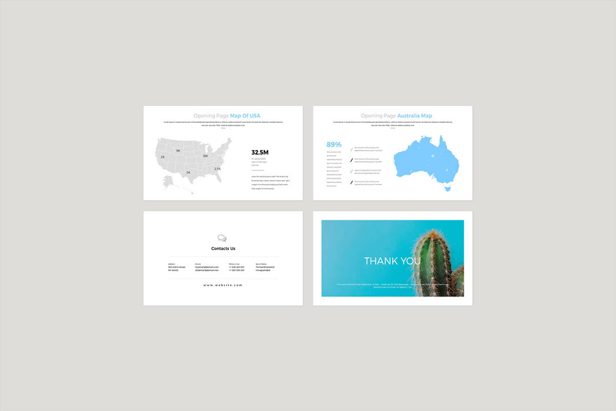 Minimal Google Slides Presentation Template | Nulivo Market