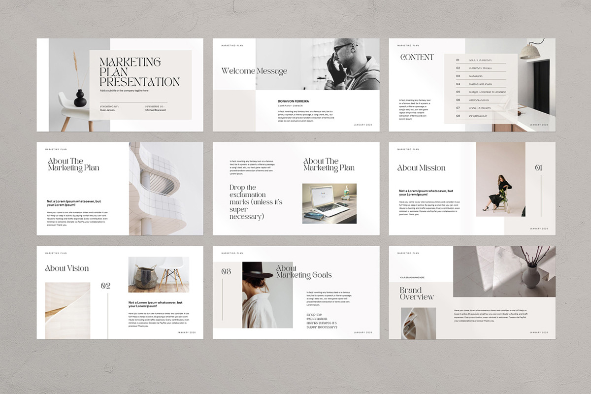 Marketing Plan PowerPoint Template | Nulivo Market