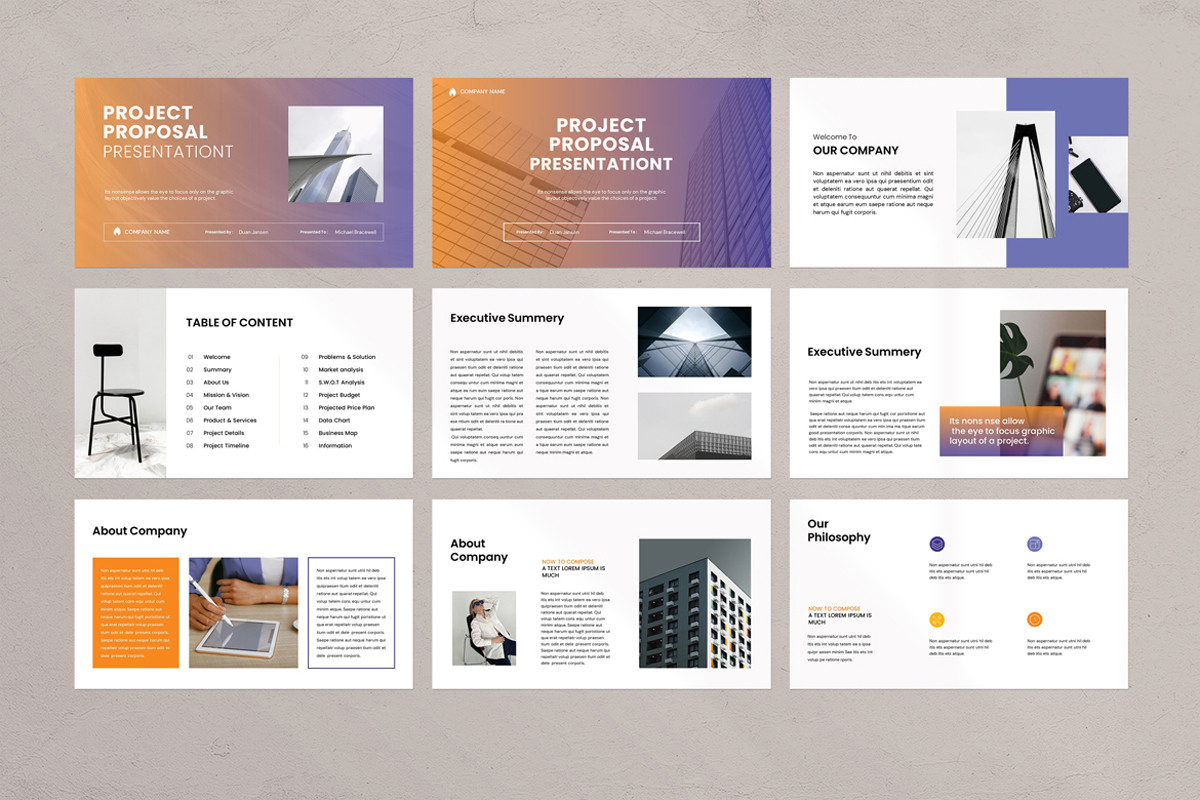 Project Proposal PowerPoint Presentation Template | Nulivo Market
