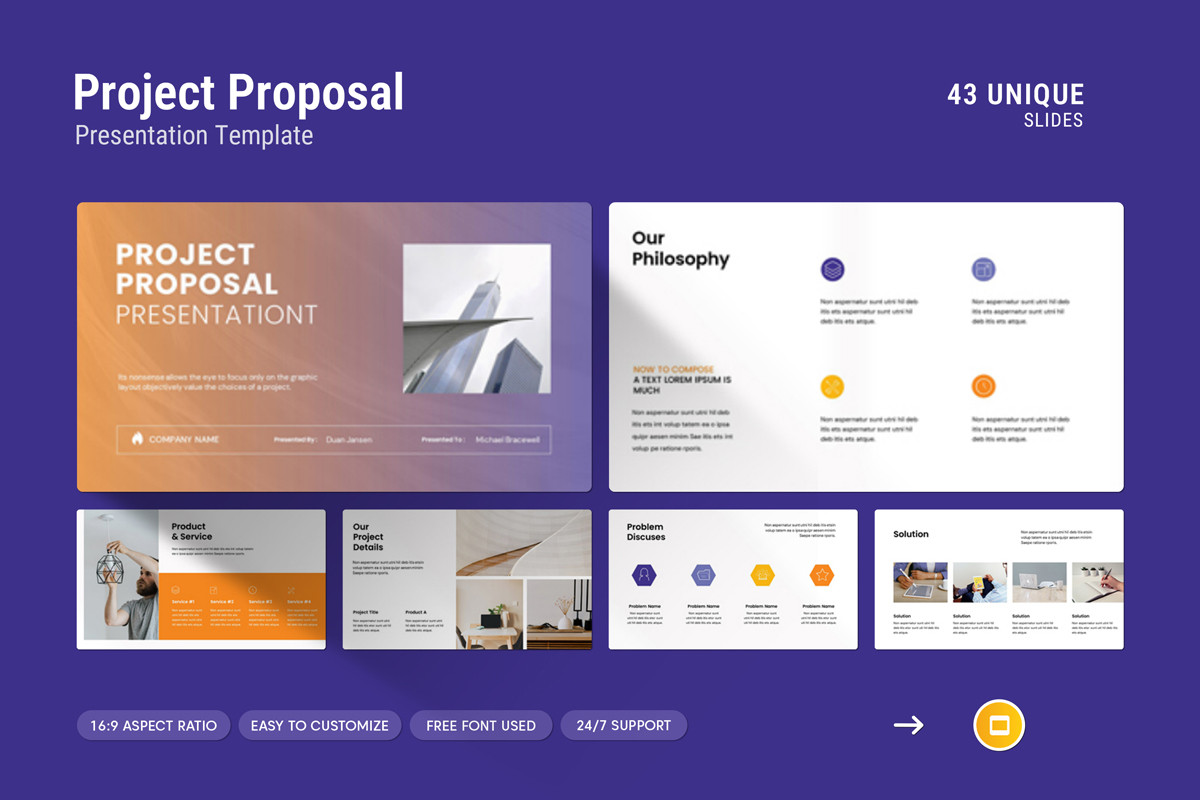 Project Proposal Google Slides Presentation Template | Nulivo Market
