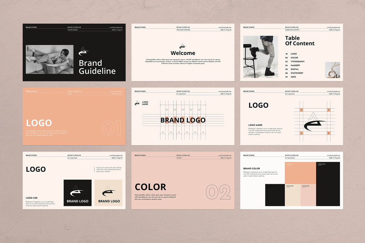 Brand Guideline Google Slides Presentation Template | Nulivo Market