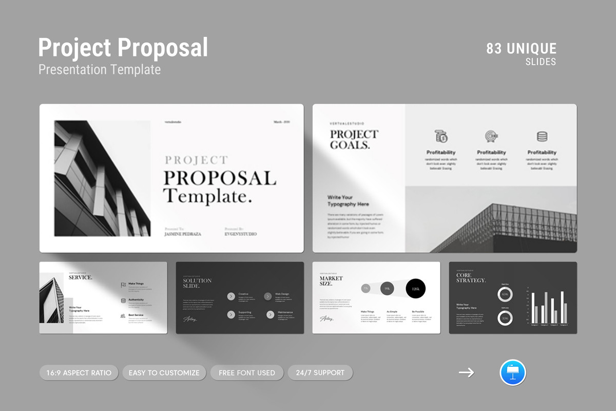 Project Propsal Keynote Presentation Template | Nulivo Market