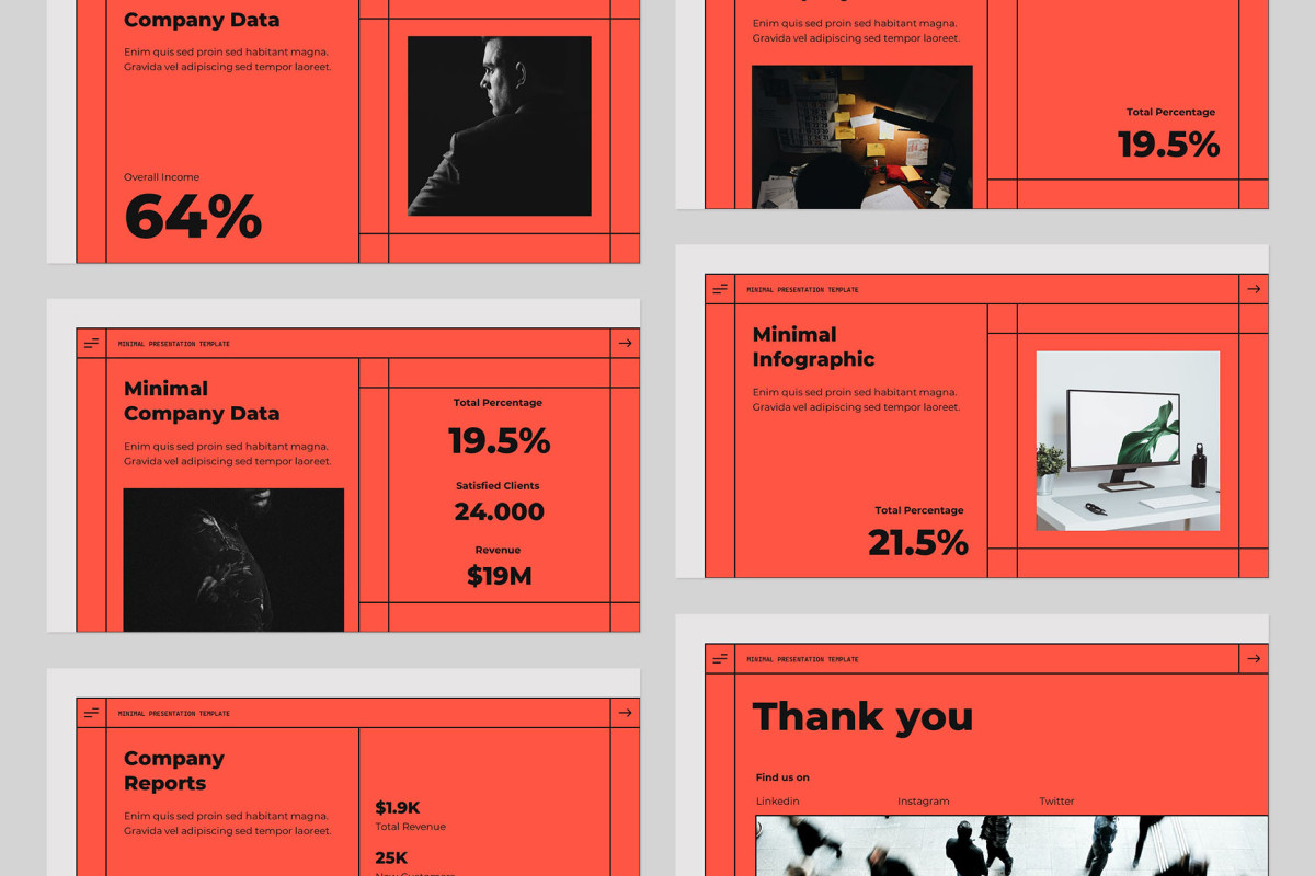 Minimal X PowerPoint Template | Nulivo Market