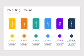 Recruiting Timeline PowerPoint Template | Nulivo Market