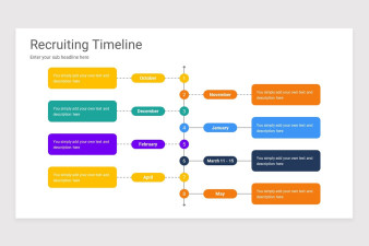 Recruiting Timeline PowerPoint Template | Nulivo Market