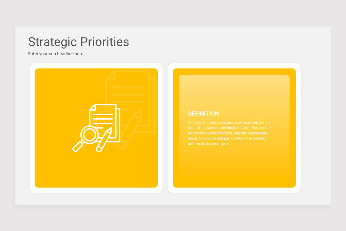 Strategic Priorities PowerPoint Template | Nulivo Market