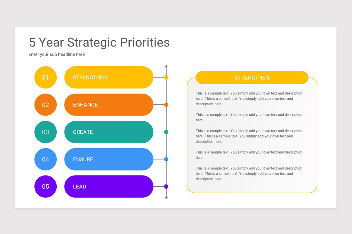 Strategic Priorities PowerPoint Template | Nulivo Market