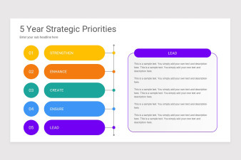 Strategic Priorities PowerPoint Template | Nulivo Market