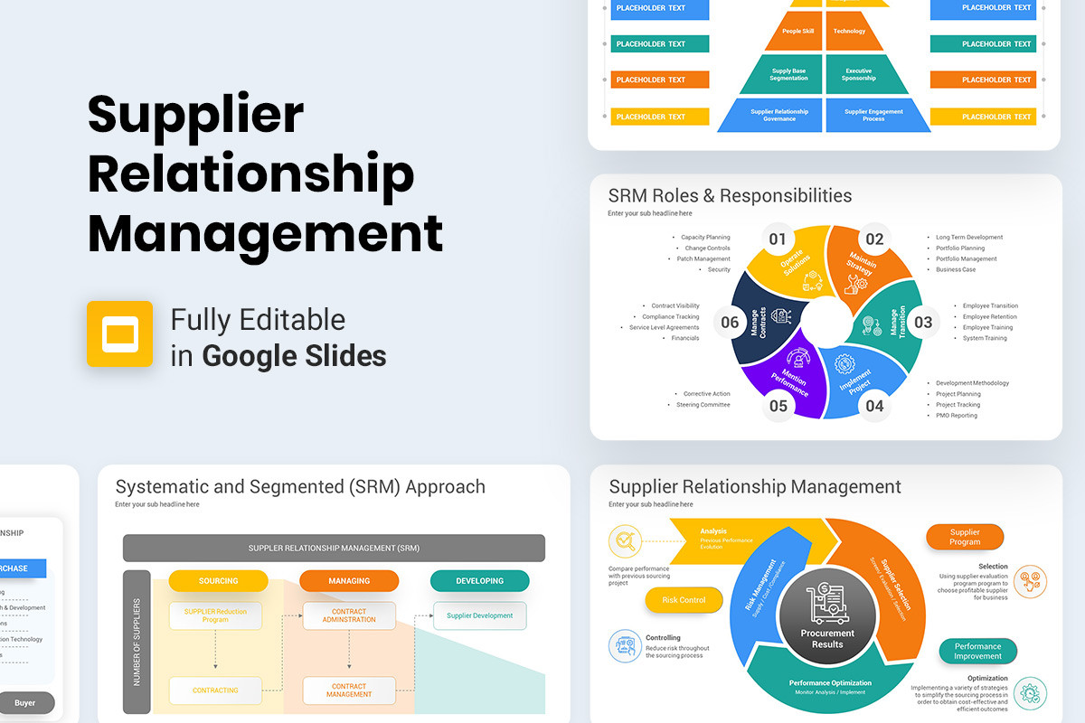 Supplier Relationship Management Google Slides Template | Nulivo Market
